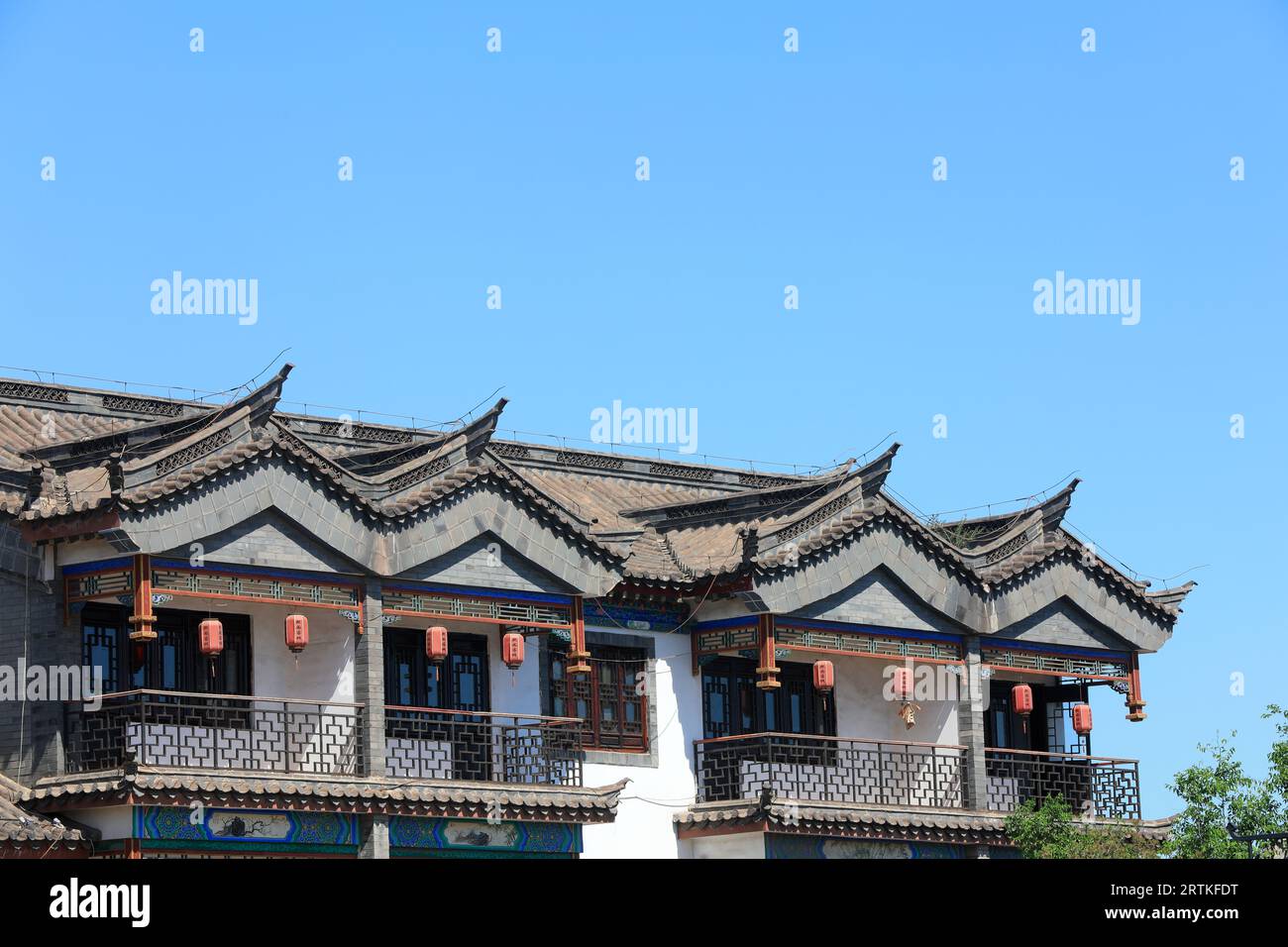 Chinese traditional residential architecture, landscape, North China ...