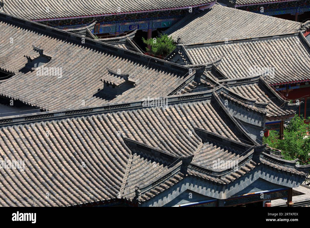 Chinese traditional residential architecture, North China Stock Photo ...