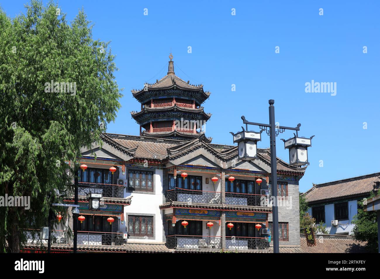 Chinese traditional residential architecture, North China Stock Photo ...