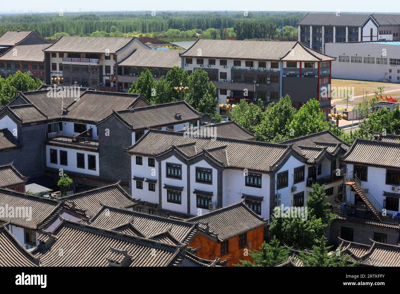 Chinese traditional residential architecture, North China Stock Photo ...