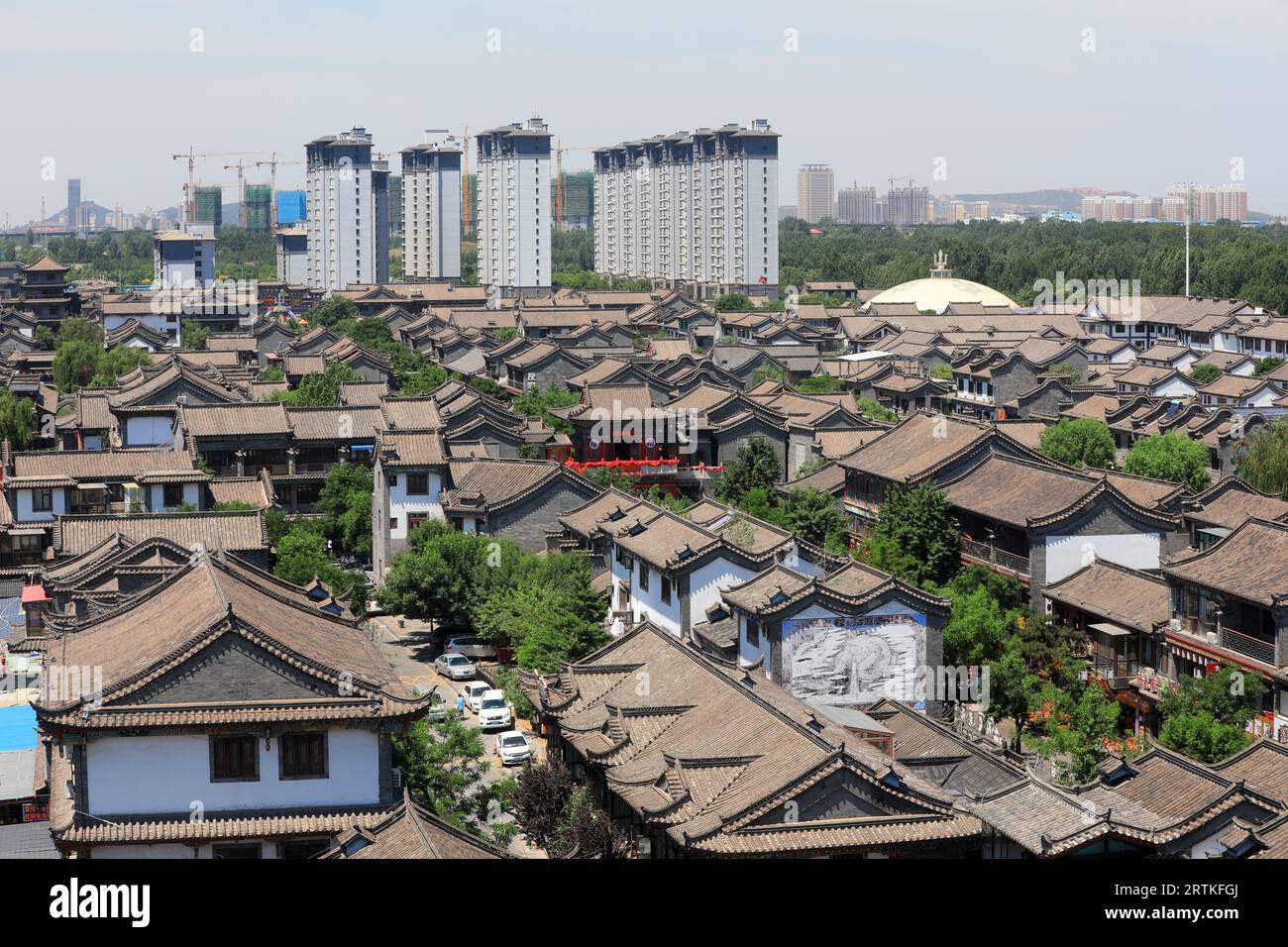 Chinese traditional residential architecture, North China Stock Photo ...