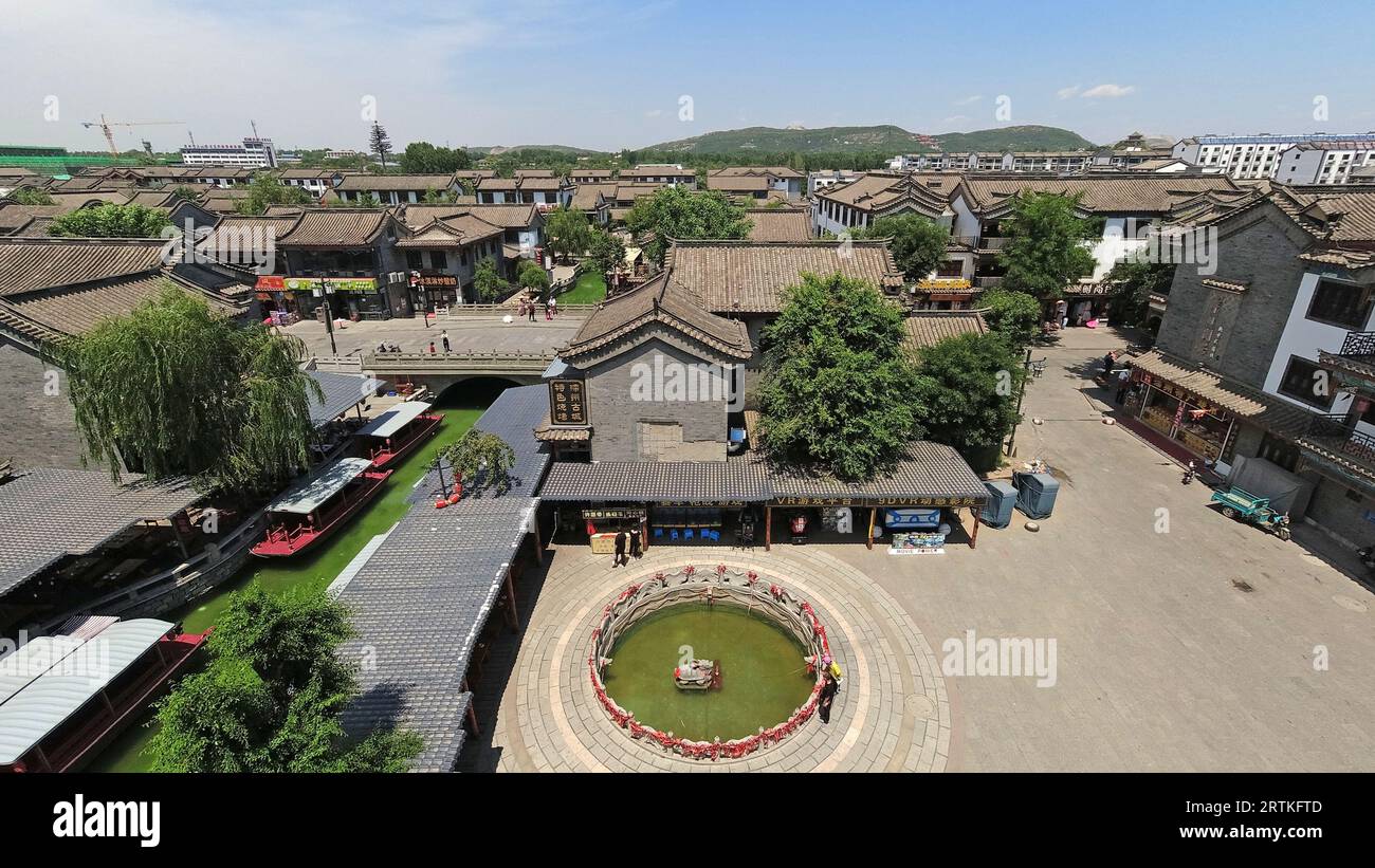 Chinese traditional ancient city, architectural scenery, North China ...