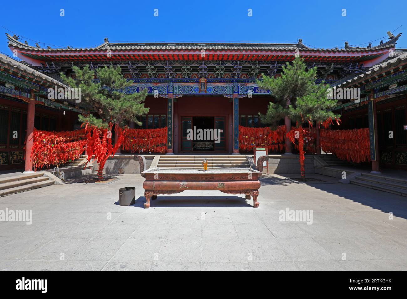 Chinese classical temple architectural landscape, North China Stock ...