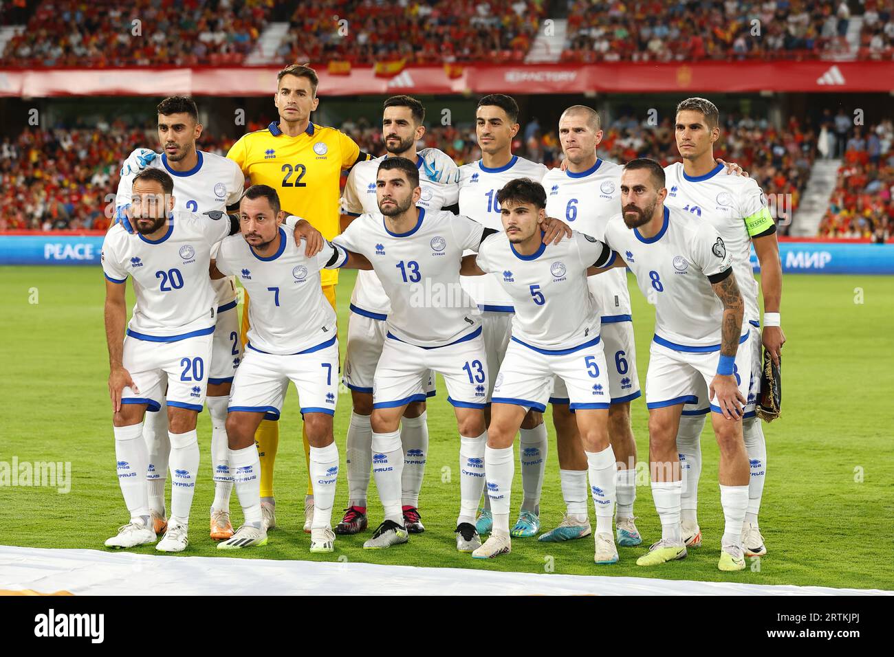 Granada, Spain. 12th Sep, 2023. Cyprus team group line-up (CYP ...