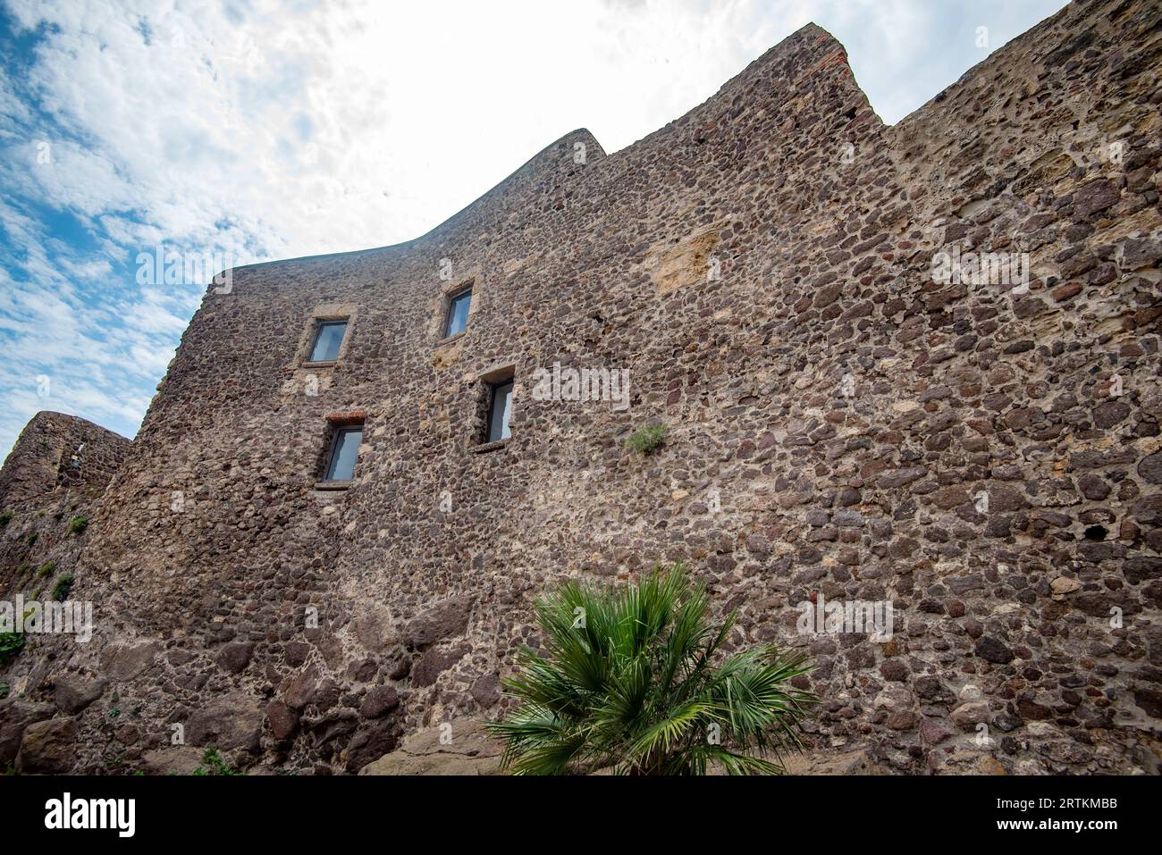 Doria Castle Wall in Castelsardo - Sardinia - Italy Stock Photo - Alamy