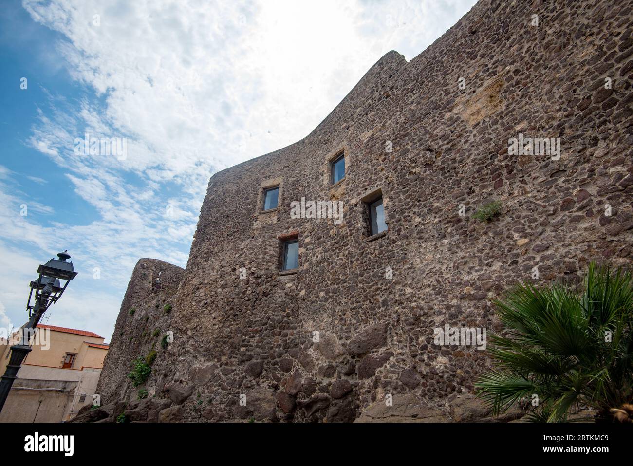 Doria Castle Wall in Castelsardo - Sardinia - Italy Stock Photo - Alamy