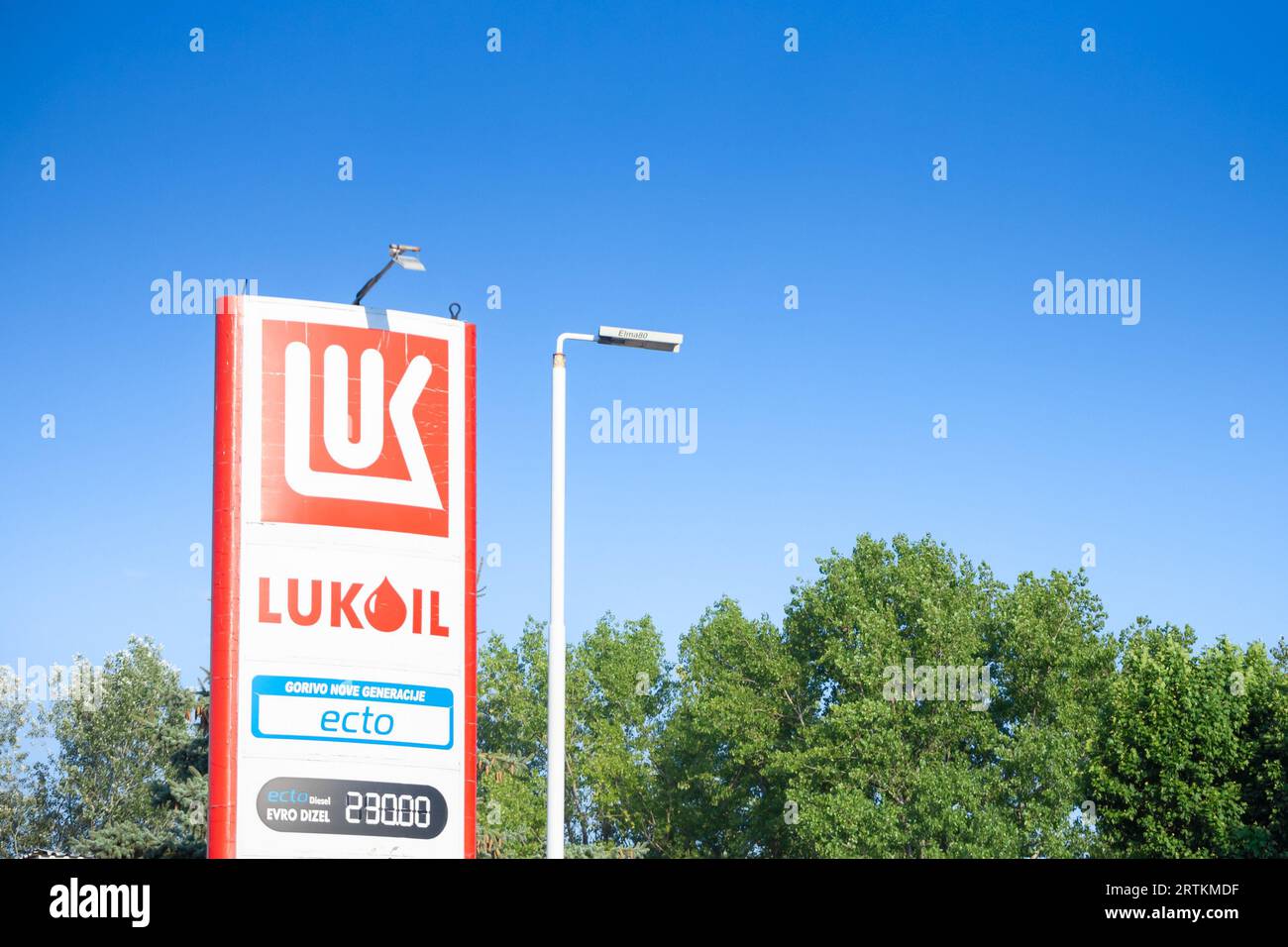 Lukoil sign hi-res stock photography and images - Alamy