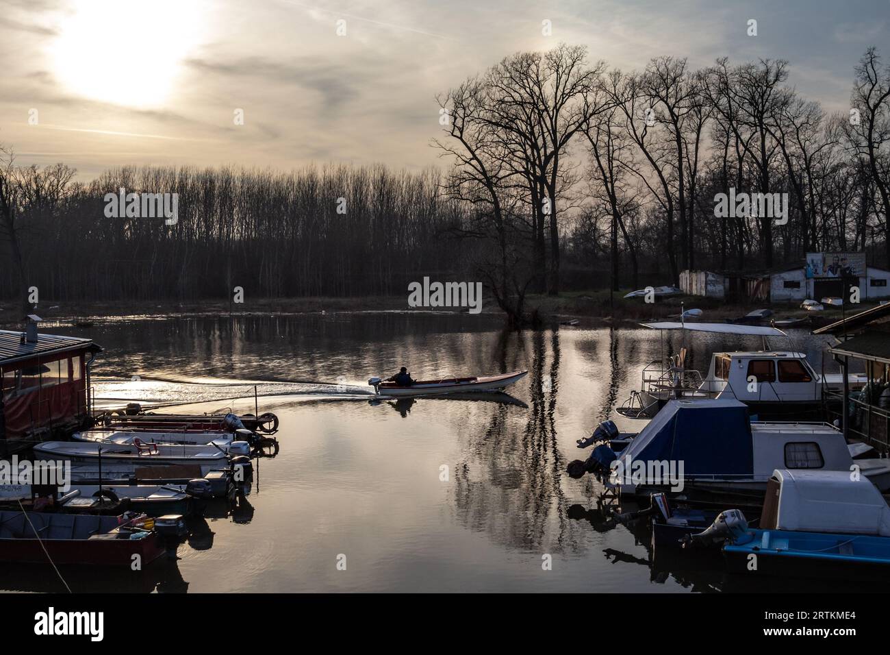 Picture of the city center of Pancevo with its iconic silos and the ...