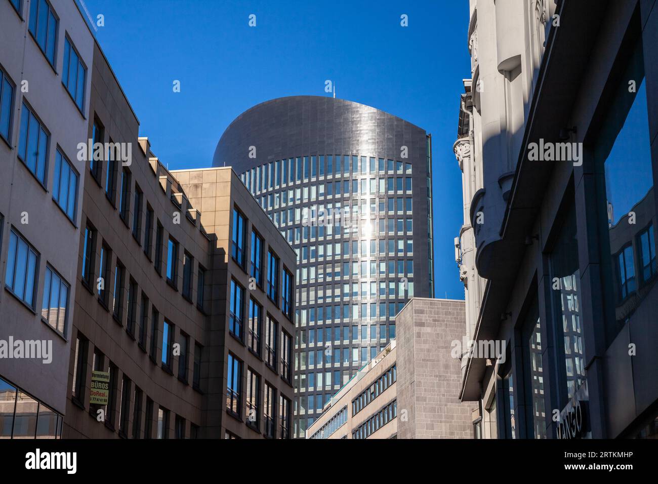 Picture of the RWE Tower Dortmund above other office buildings of the ...