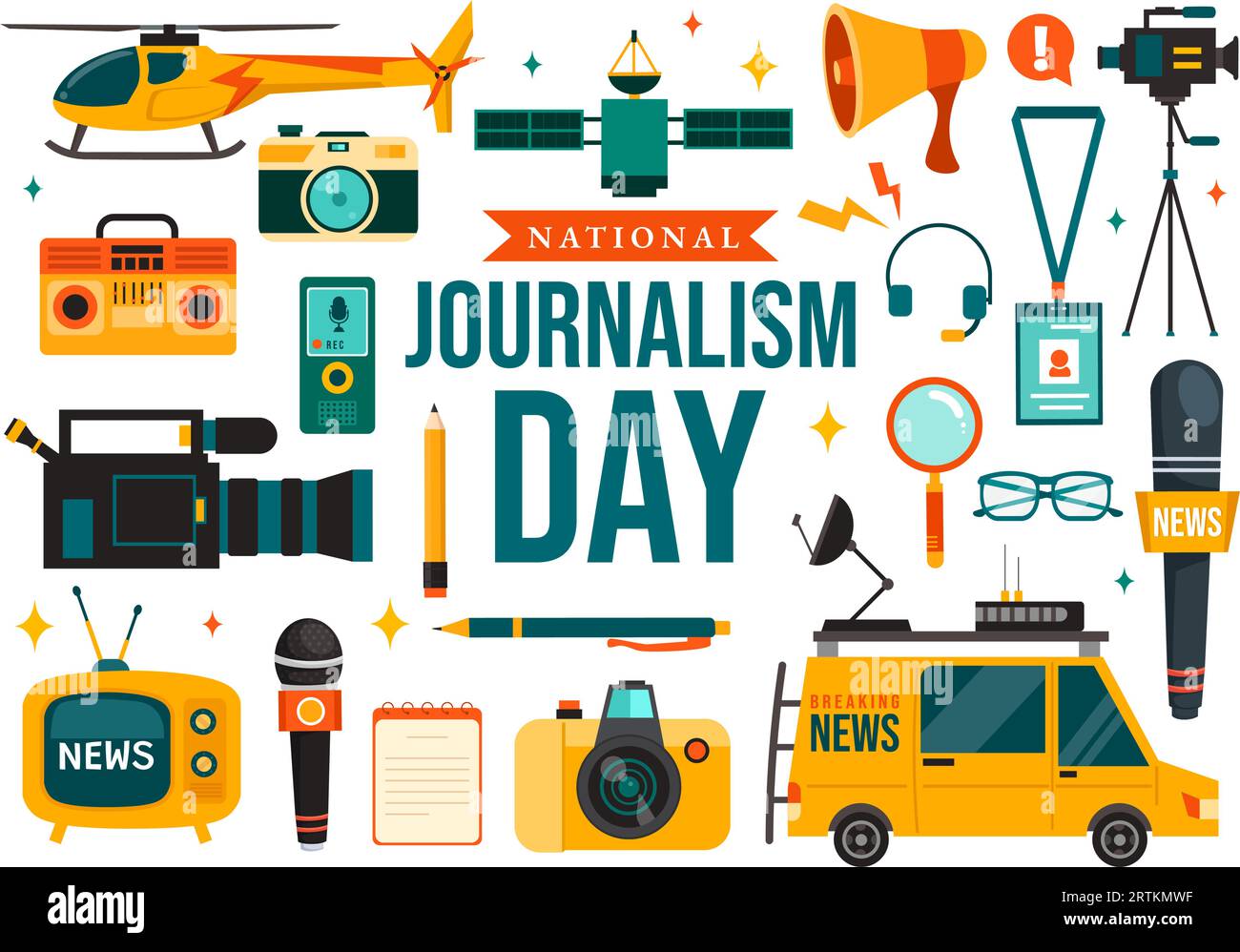 National broadcasting microphone Stock Vector Images - Alamy