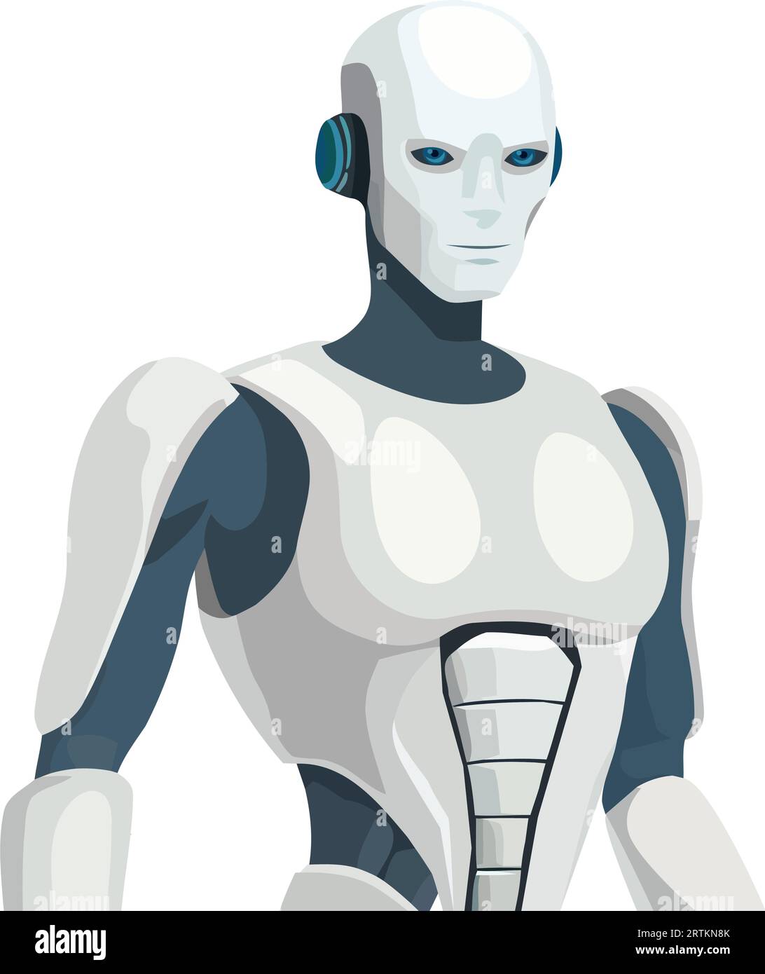 Futuristic interface android robot Stock Vector Images - Alamy