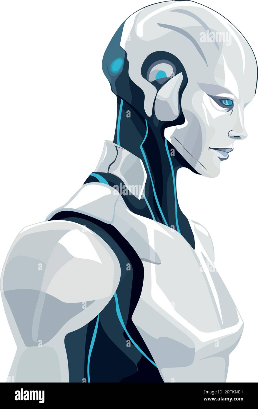 robot AI technology futuristic Stock Vector Image & Art - Alamy