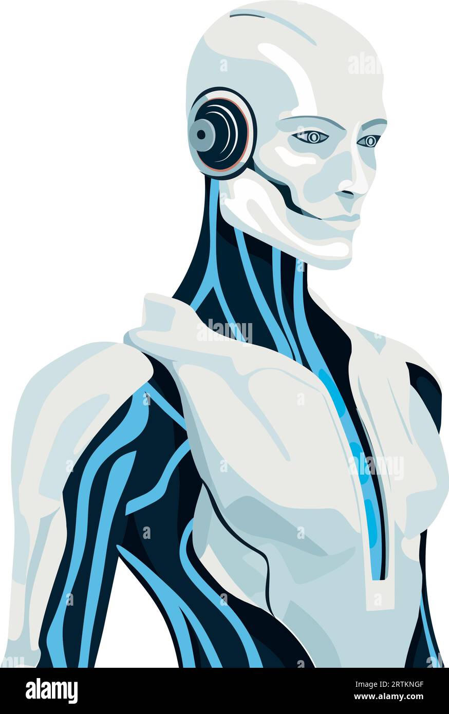 humanoid robot AI technology Stock Vector Image & Art - Alamy