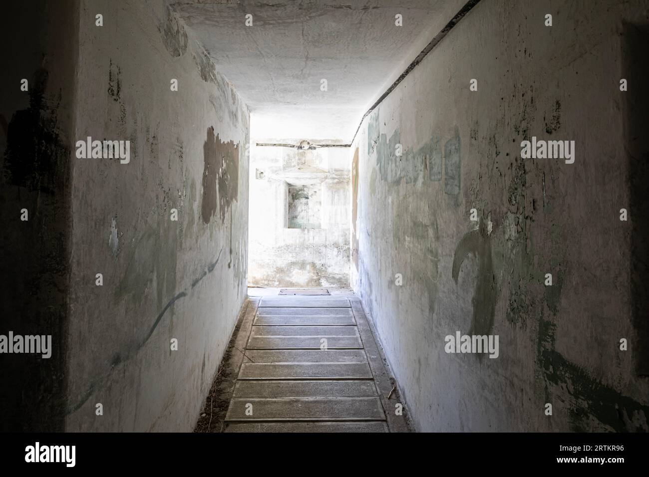 WA23617-00...WASHINGTON - Passageway in basement of abandoned bunker at ...