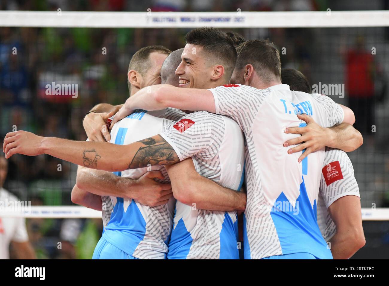 Klemen Cebulj and Slovenia national volleyball team. Volleyball World ...