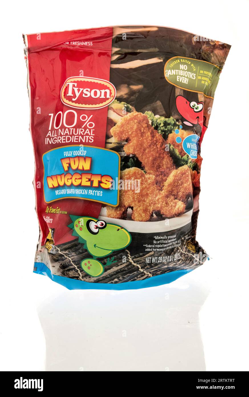 Winneconne, WI - 4 September 2023: A package of Tyson fun nuggets ...