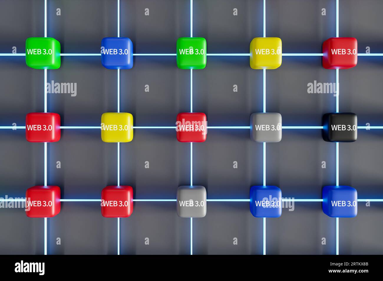 Concepts related to web3.0 decentralization and peer-to-peer connection ...