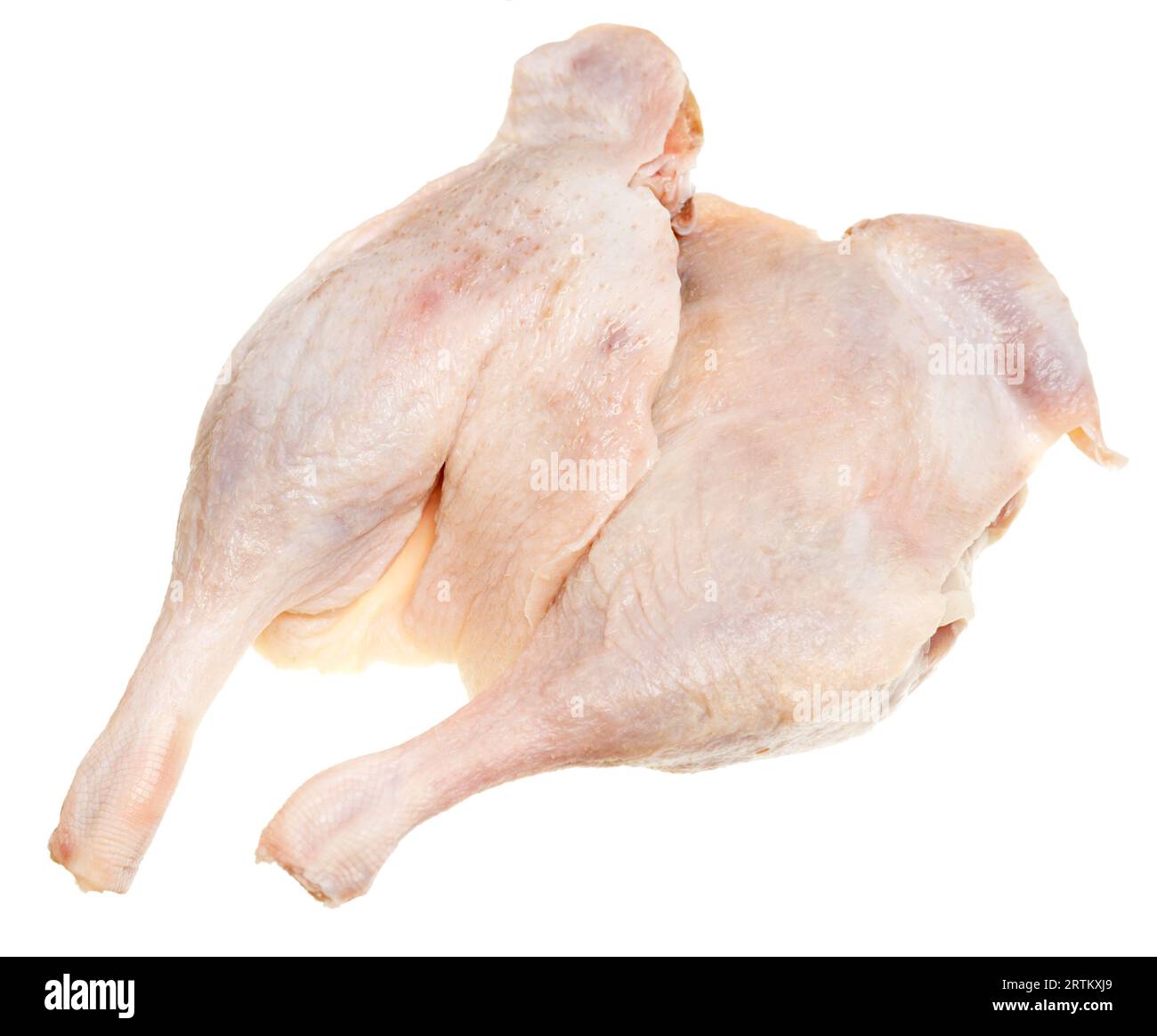 Duck uncooked legs on white background Stock Photo - Alamy