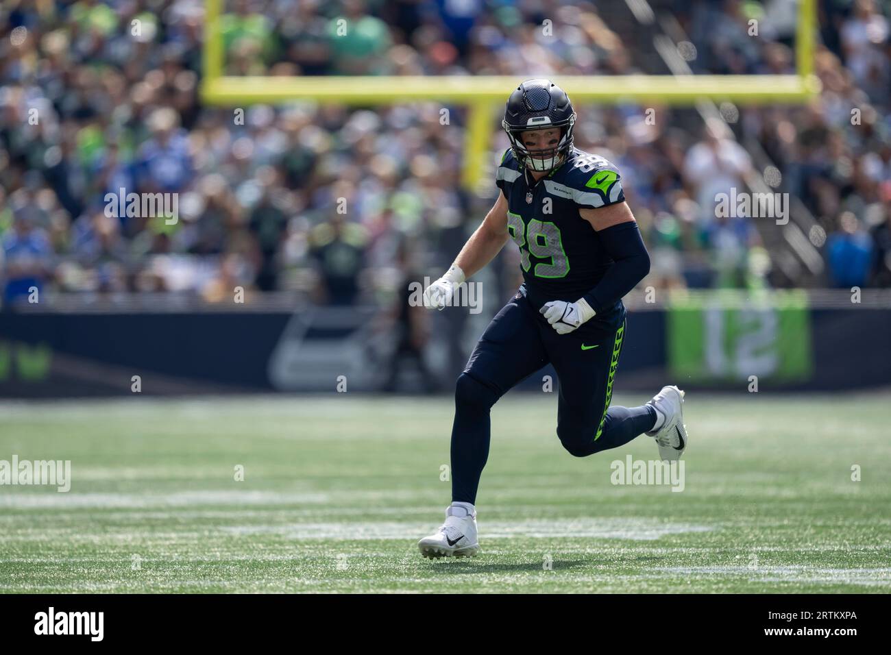 Seattle Seahawks tight end Will Dissly (89) runs down the field during ...