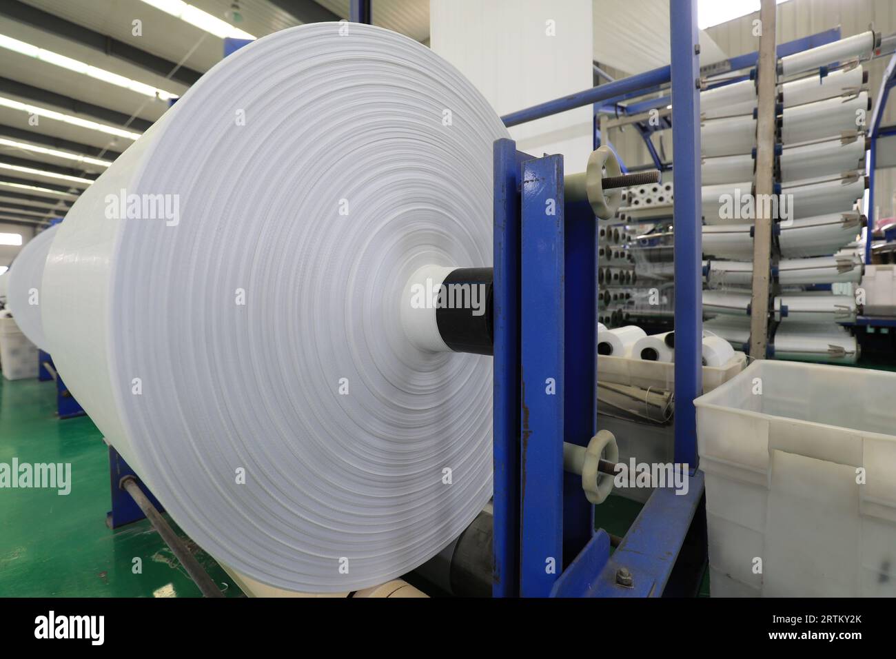 The spool is on the production line in a factory, North China Stock ...