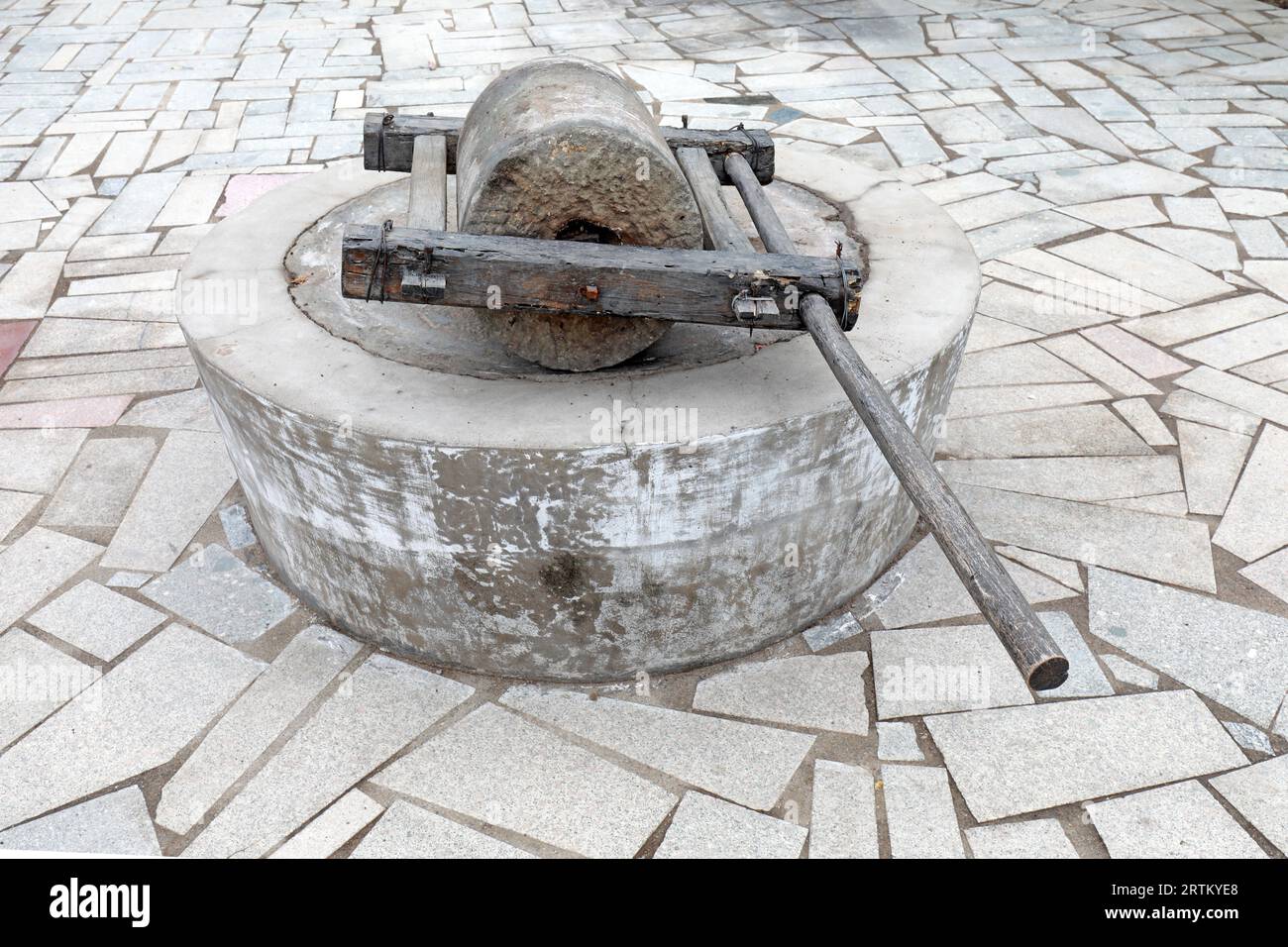 Chinese traditional agricultural tools, architectural landscape, North ...