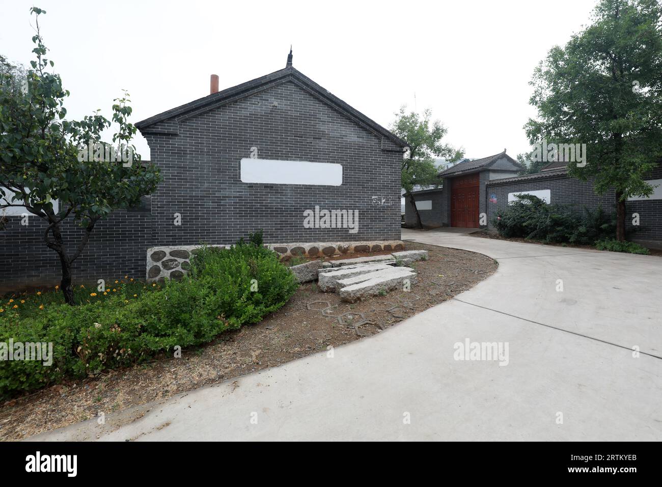 Rural Courtyard, architectural landscape, North China Stock Photo - Alamy