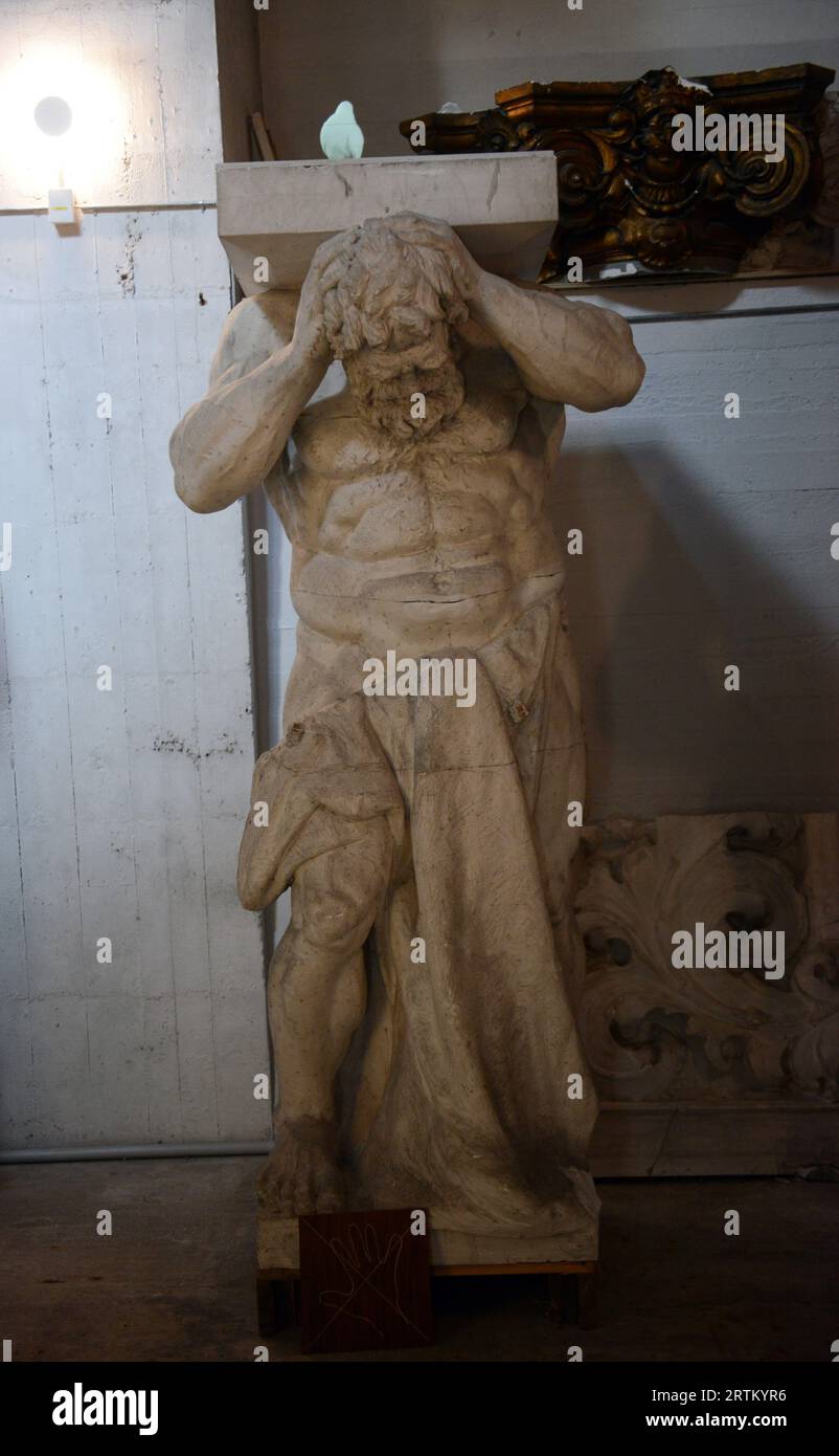 Sculptures and beautiful plaster cast models on display by the ...