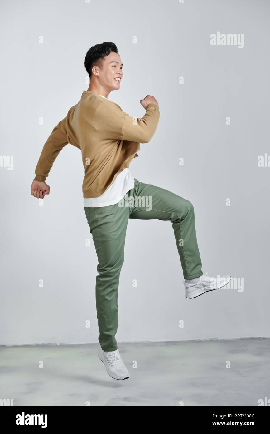 Joyful attractive korean guy hi-res stock photography and images - Alamy