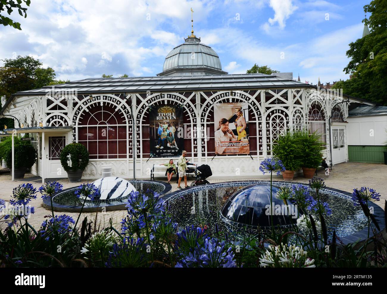 Tivoli gardens and amusement park in Copenhagen, Denmark Stock Photo ...