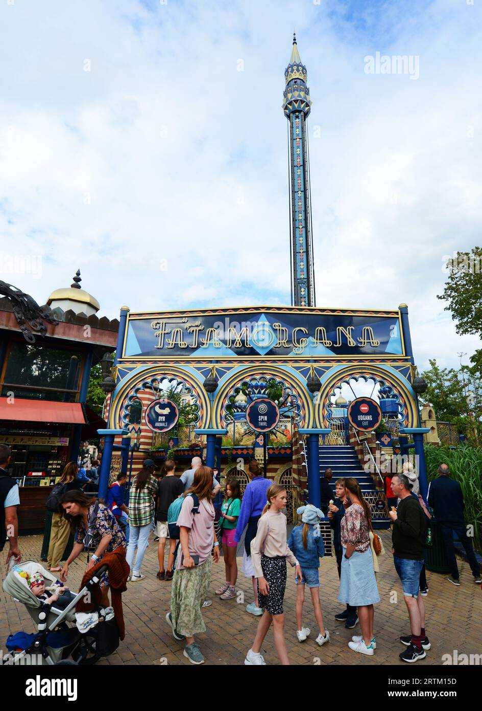 Tivoli gardens and amusement park in Copenhagen, Denmark Stock Photo ...
