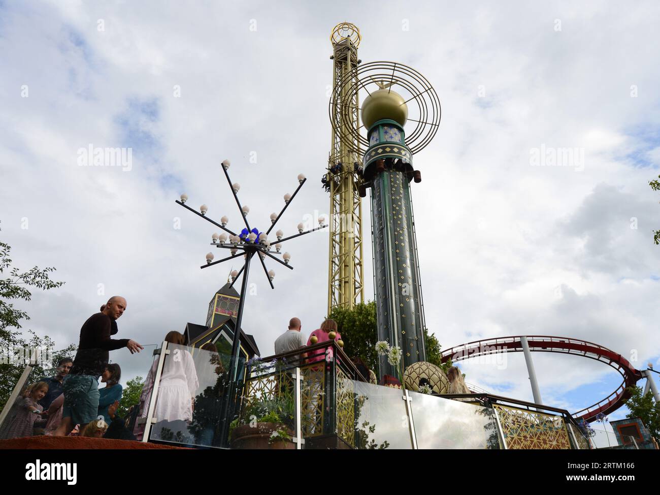 Tivoli gardens and amusment park in Copenhagen, Denmark Stock Photo - Alamy