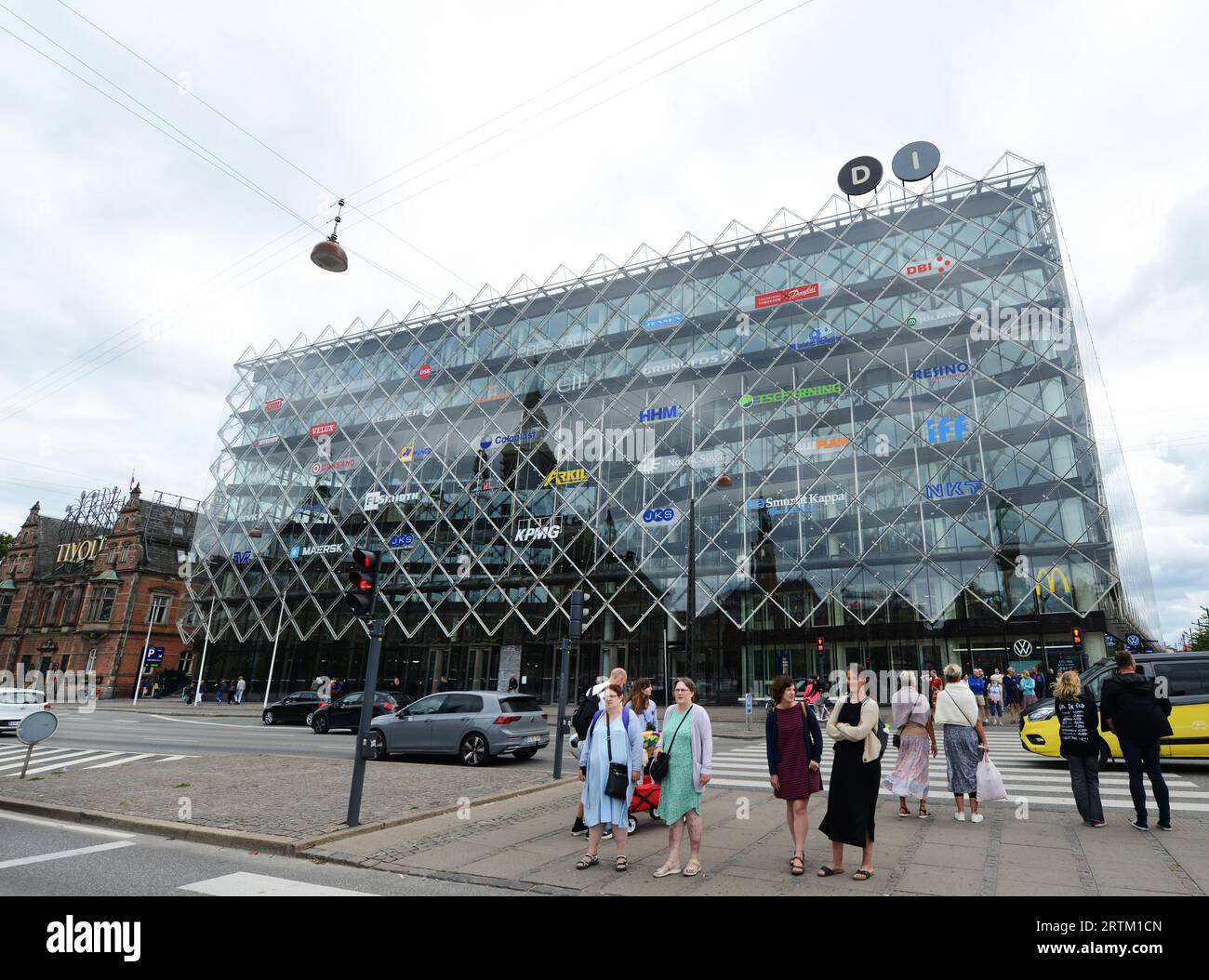 The modern Industriens Hus building at the corner of H. C. Andersens ...