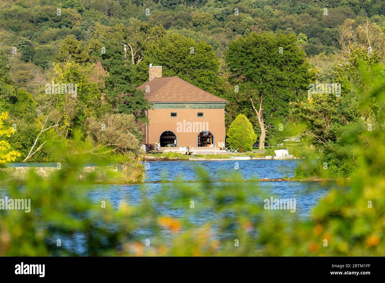 Late afternoon phot of the Cascadilla Boating Club boat house from ...