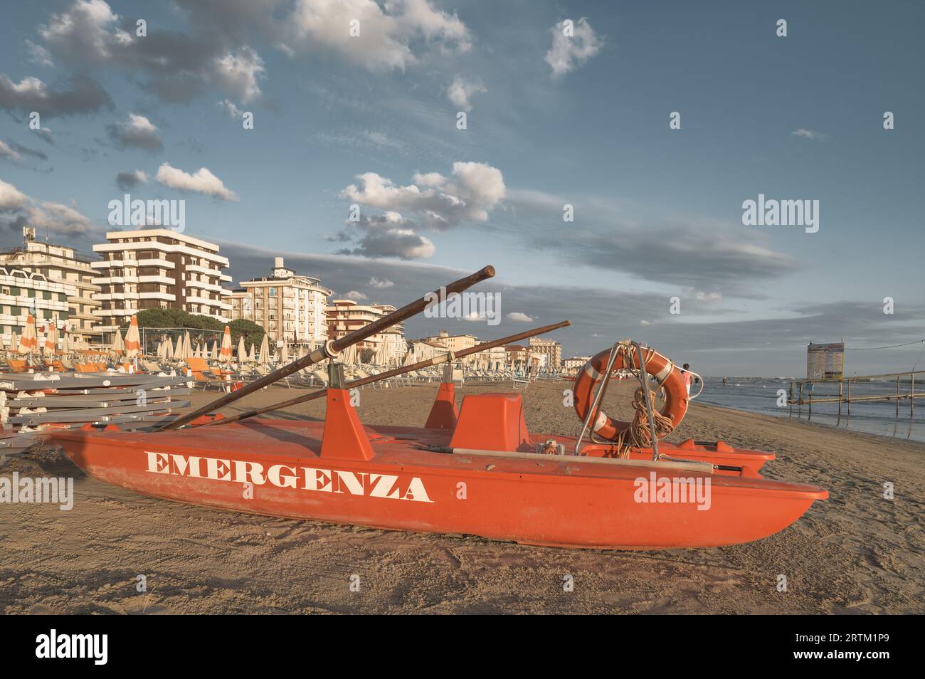 Beach lifeguard rowing boat hi-res stock photography and images - Alamy
