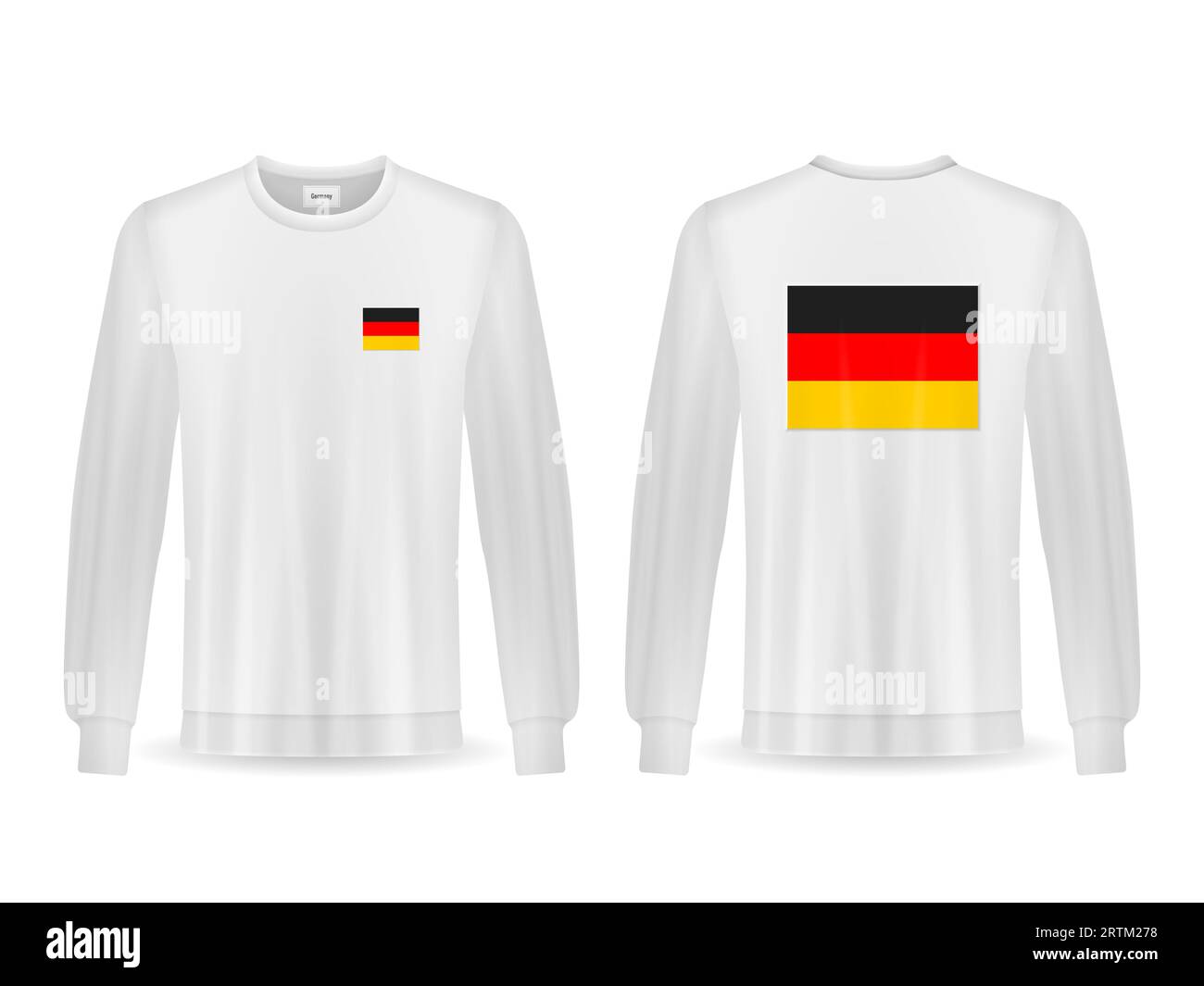 Sweatshirt with Germany flag on a white background. Vector illustration ...