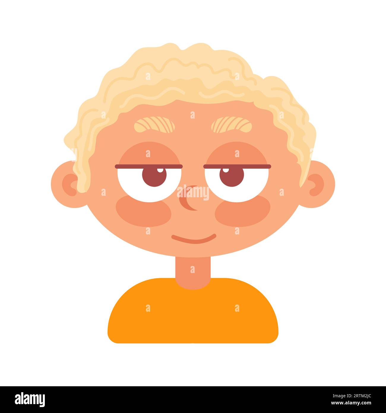 Adorable little blonde baby boy Stock Vector Images - Alamy