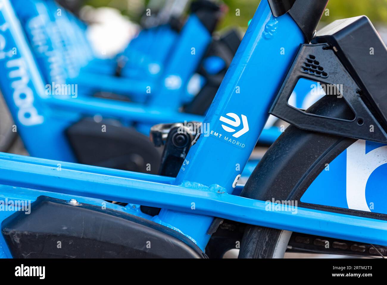 Madrid, Spain. 12th Sep, 2023. The new look of the Bicimad electric ...