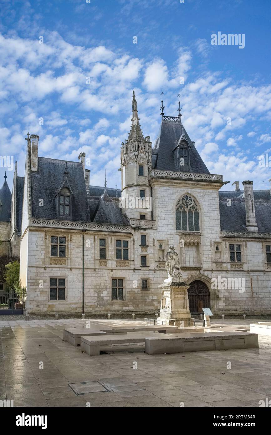A scenic view of old buildings in Bourges, France Stock Photo - Alamy