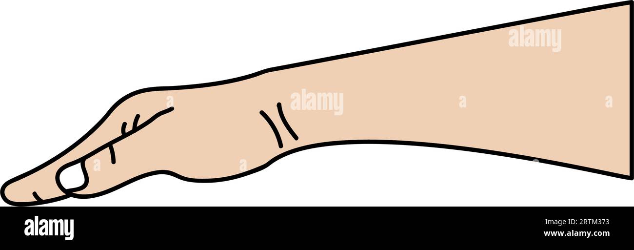 illustration of human hands, signs and gestures isolated vector on a ...