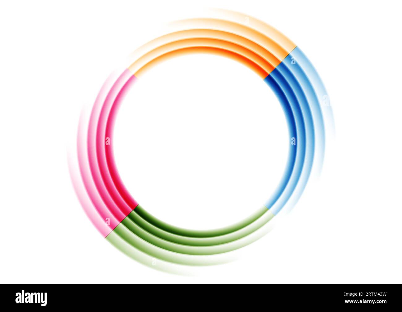 Colorful smooth abstract circular logo technology background. Vector ...