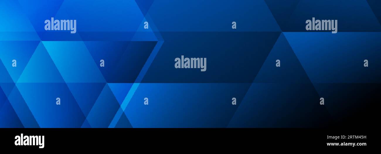 Dark blue abstract tech polygonal banner design. Geometric modern ...