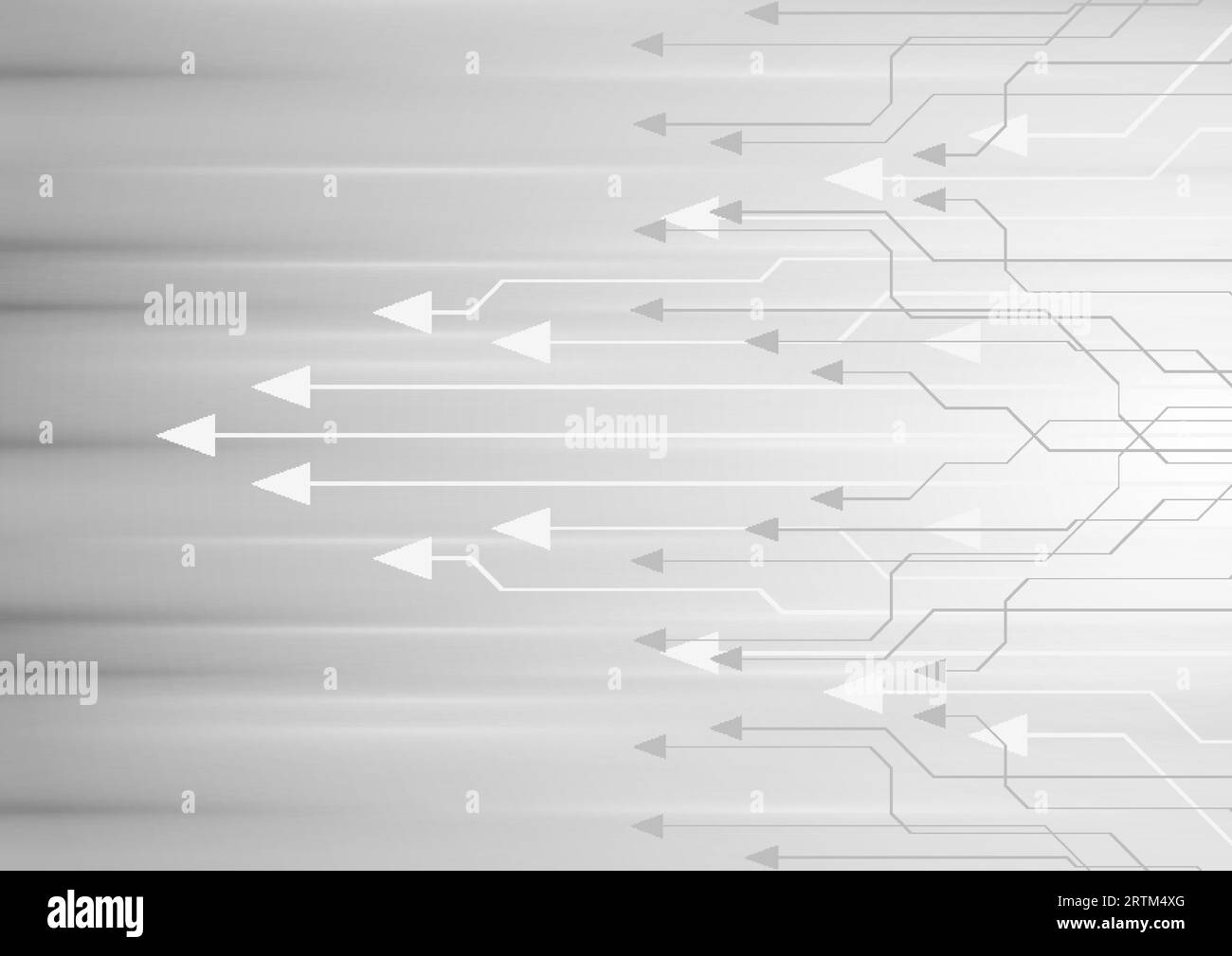 Light grey abstract technology background with arrows. Modern shiny ...