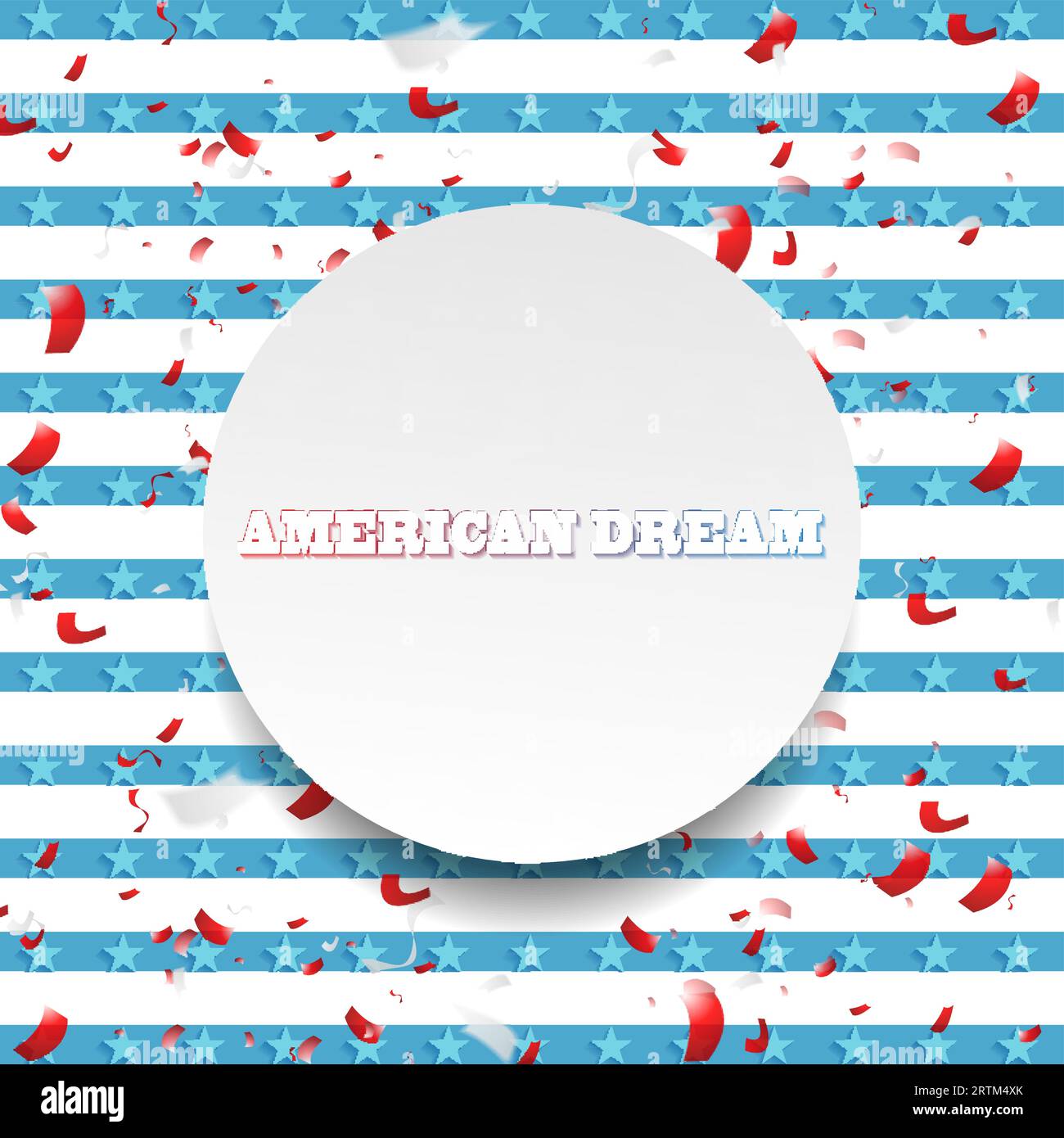 Abstract USA modern background with confetti paper. Vector illustration ...