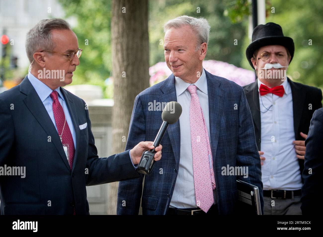 Washington, United States. 13th Sep, 2023. Eric Schmidt, right, former ...