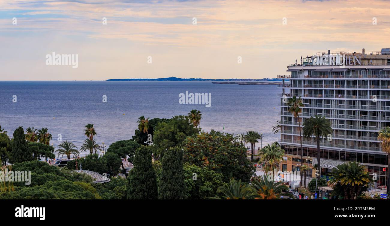 Nice, France - May 29, 2023: Aerial panoramic view of the Mediterranean ...