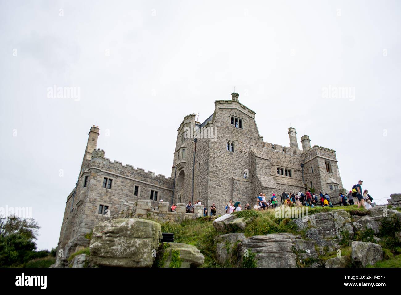 The castle on St Michael's Mount, Marazion, Penzance, Cornwall, England ...