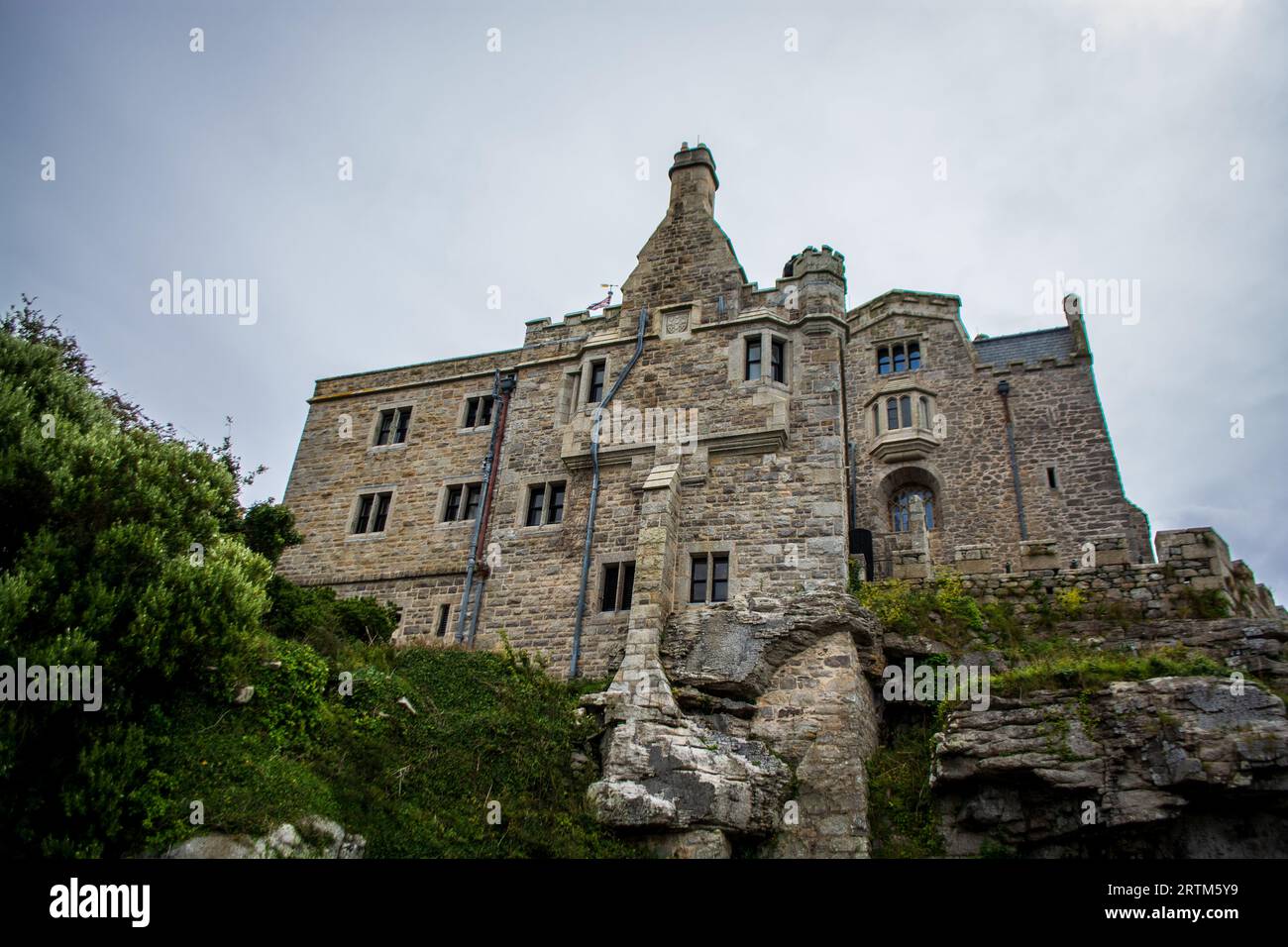 The castle on St Michael's Mount, Marazion, Penzance, Cornwall, England ...
