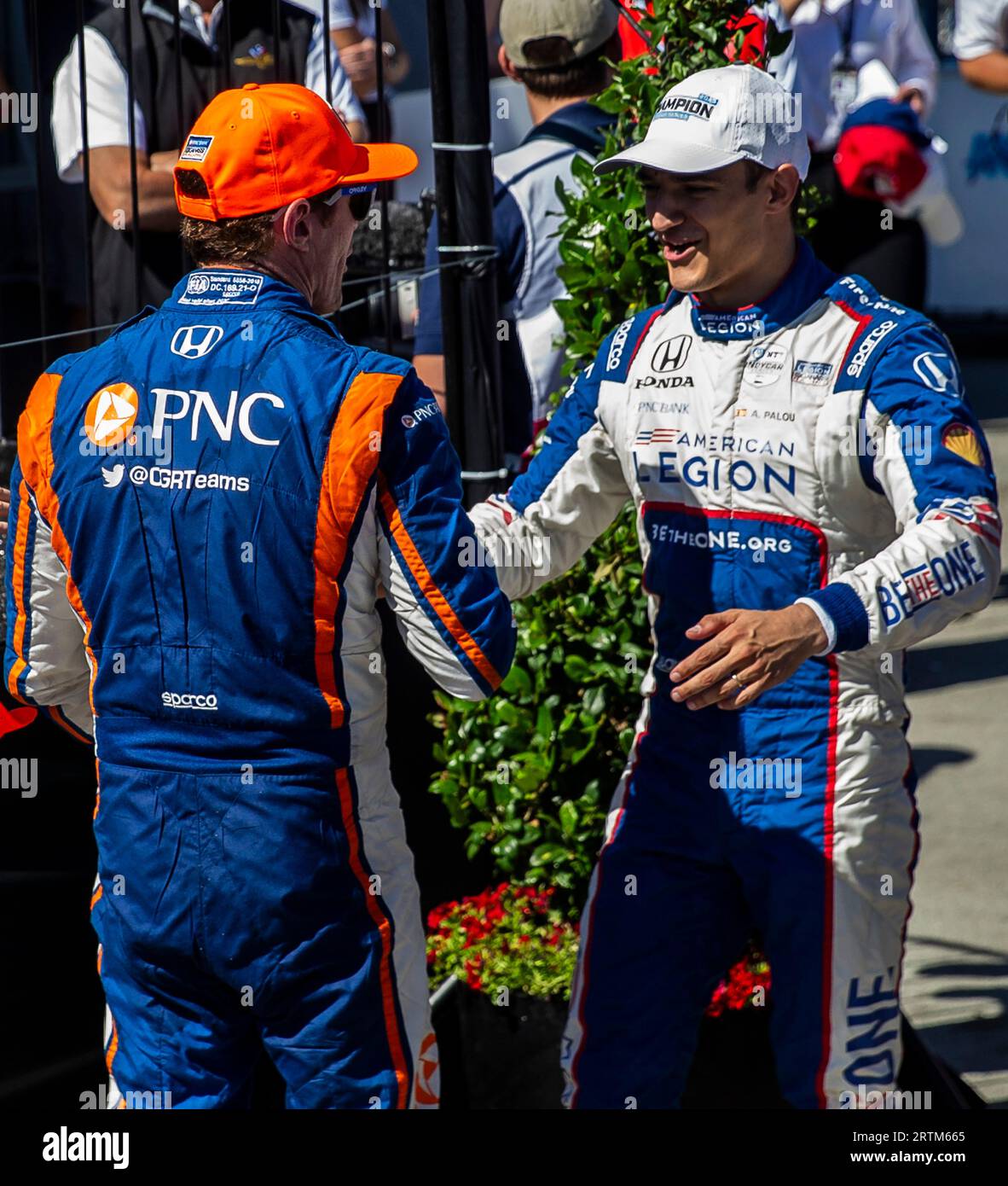 September 10 2023 Monterey, CA, U.S.A. Drivers Scott Dixon and Ã lex ...