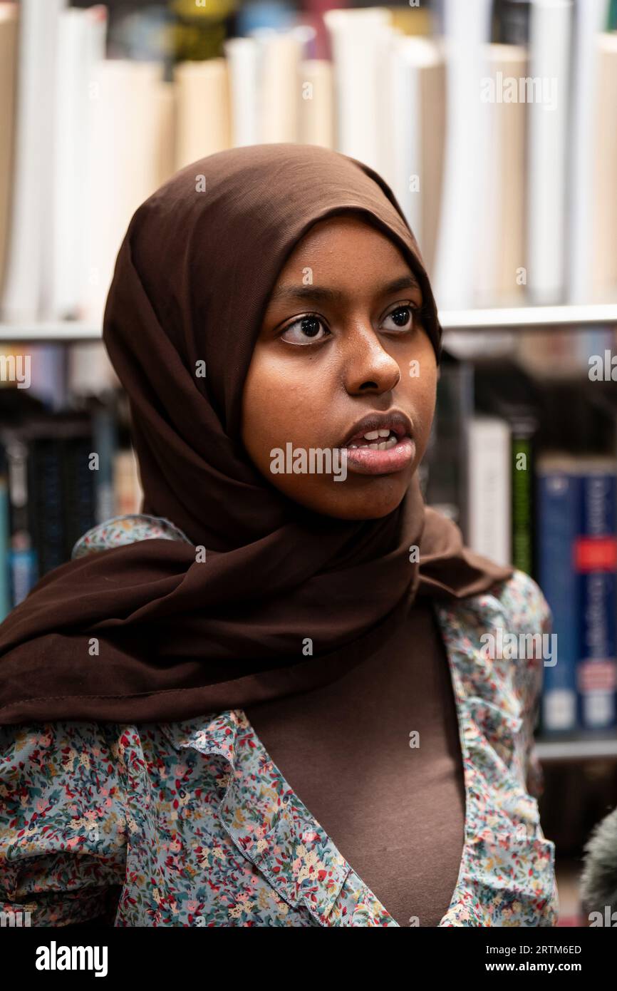 Salma Amin 17, a pupil at Harris Westminster Sixth Form (HWSF) in ...