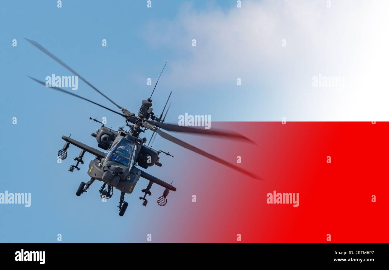 Boeing AH-64 Apache of the Polish Armed Forces Stock Photo - Alamy